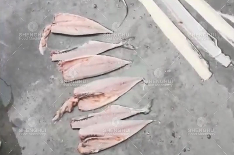 Automatic fish fillet cutter seafood processing equipment kitchen ...