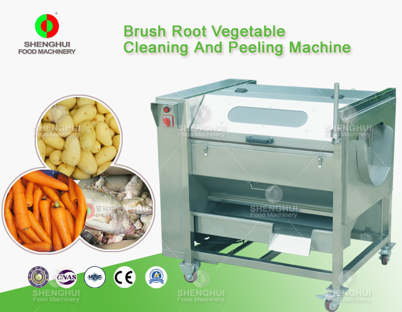 Brush root vegetable washing machine fish scaler machine yam potato ...