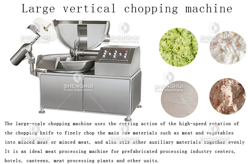 Large vertical food chopping machine mixer meat vegetable chopper ...